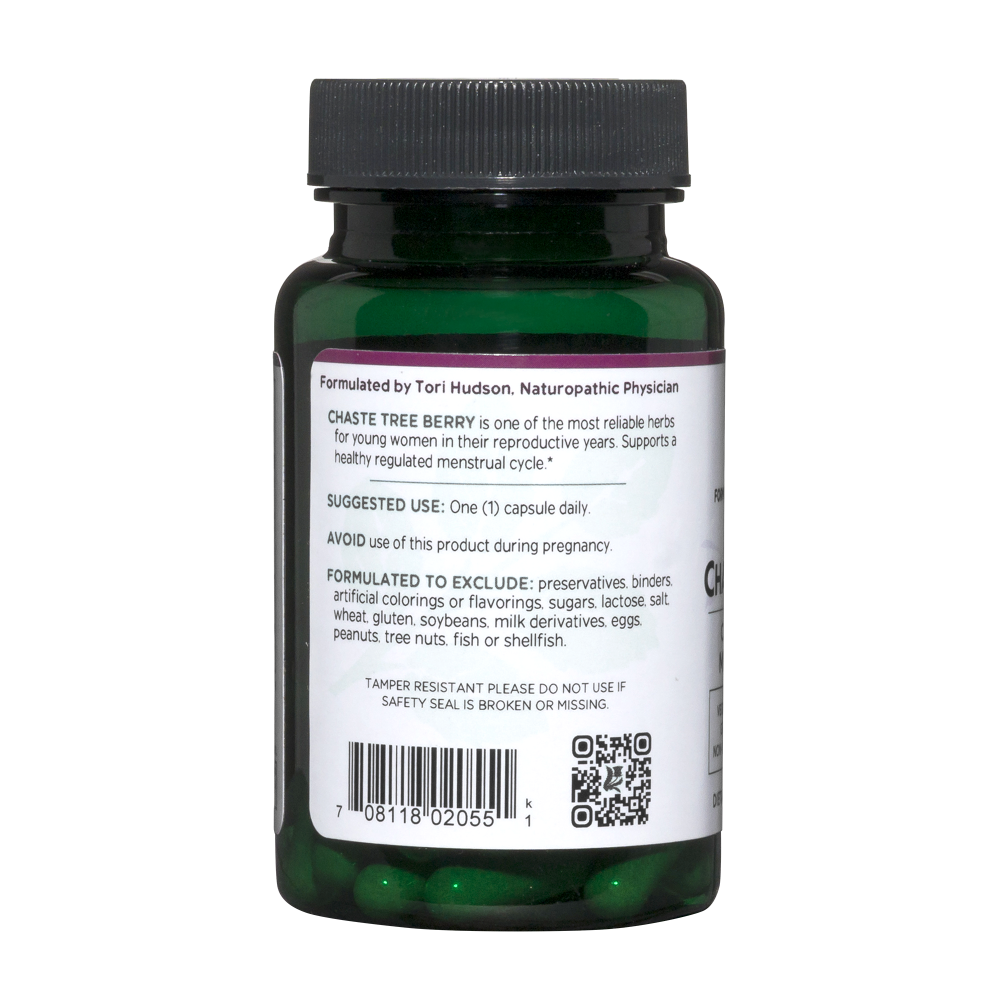 Chaste Tree Berry - 60 capsules - Vitanica | Natural Health Care for Women