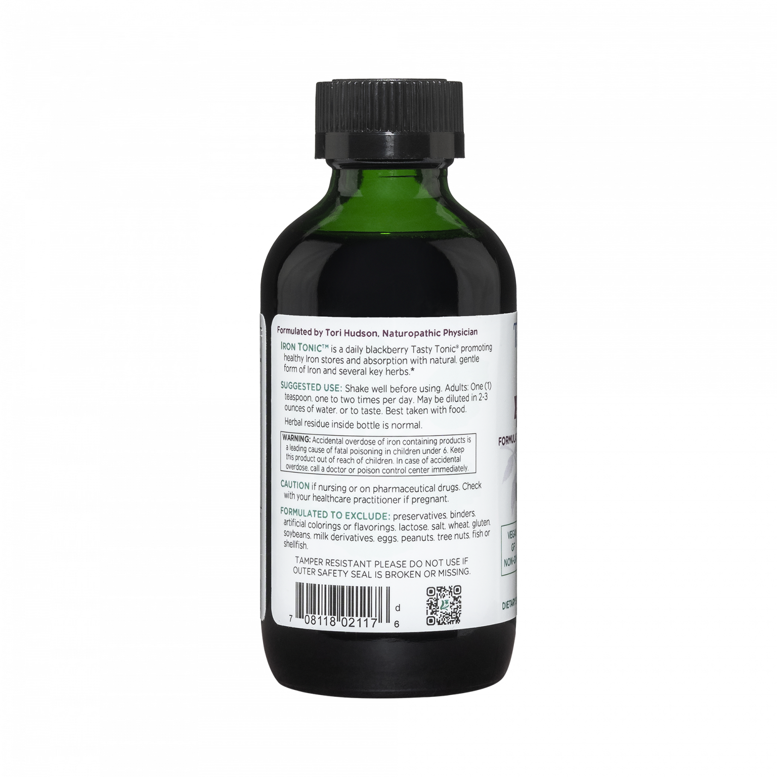 Iron Tonic™- 4oz. liquid - Vitanica | Natural Health Care for Women