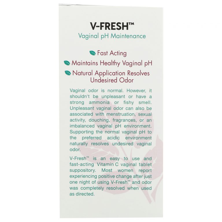 V-Fresh® - 6 suppository tablets - Vitanica | Natural Health Care for Women