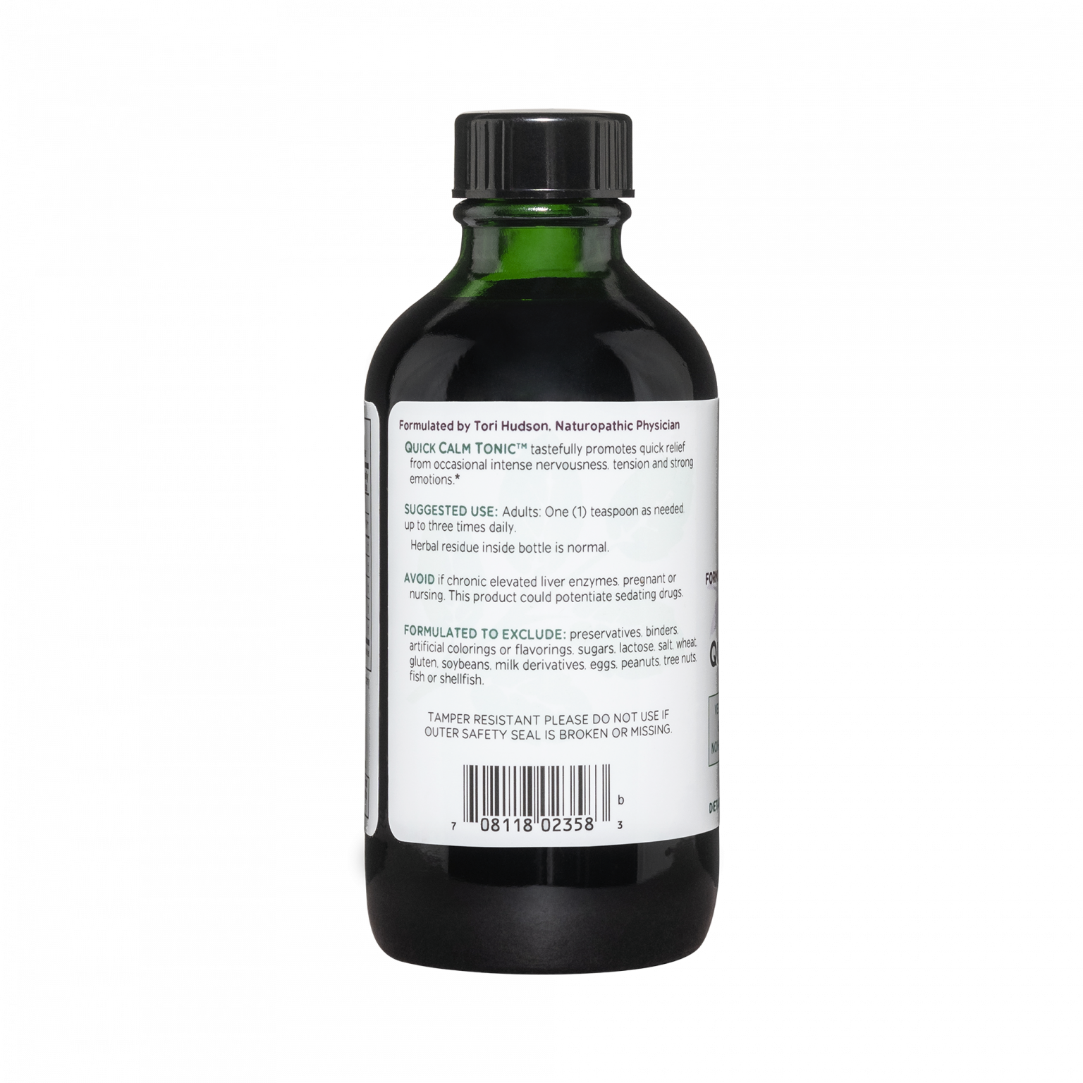 Quick Calm Tonic™ - 4 oz. liquid - Vitanica | Natural Health Care for Women