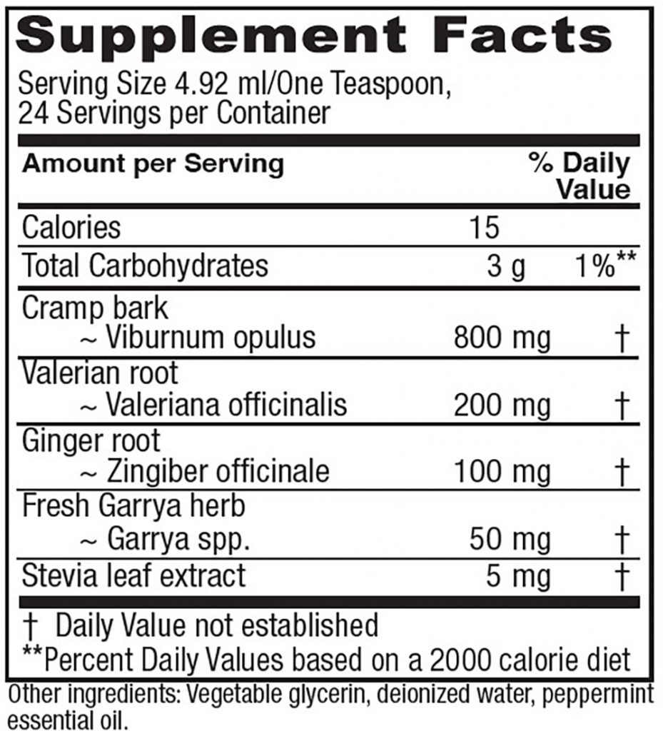 Cramp Calm Tonic™ - 4 oz. liquid - Vitanica | Natural Health Care for Women